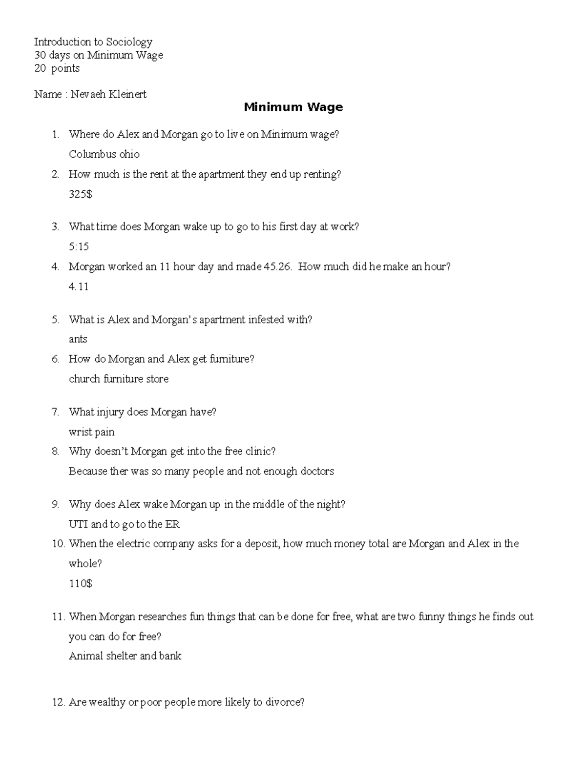 30Days Minimum Wage-1 (3) - Introduction to Sociology 30 days on ...