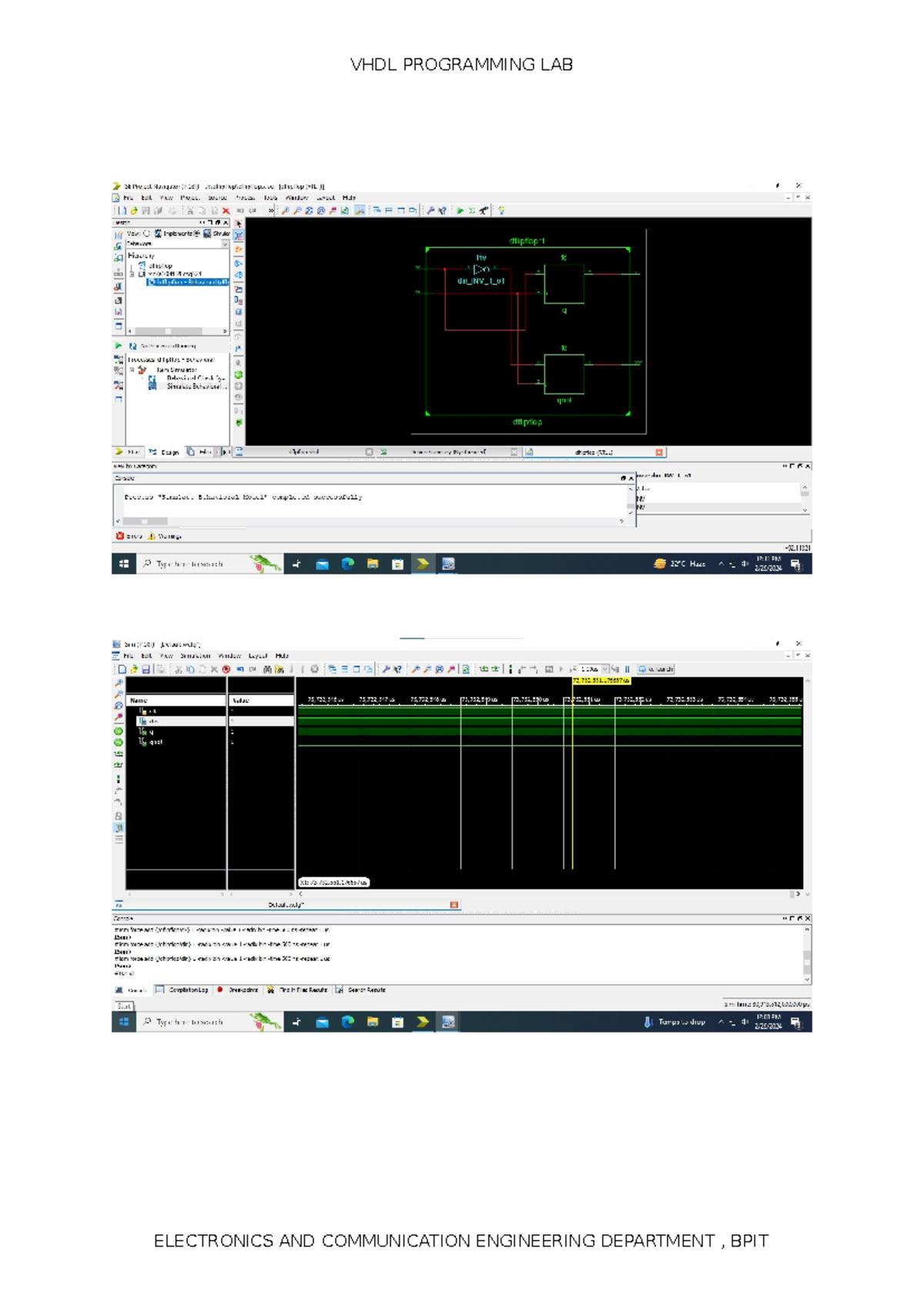 D FLIP FLOP - notes for d flip flop - Digital Communication - VHDL ...