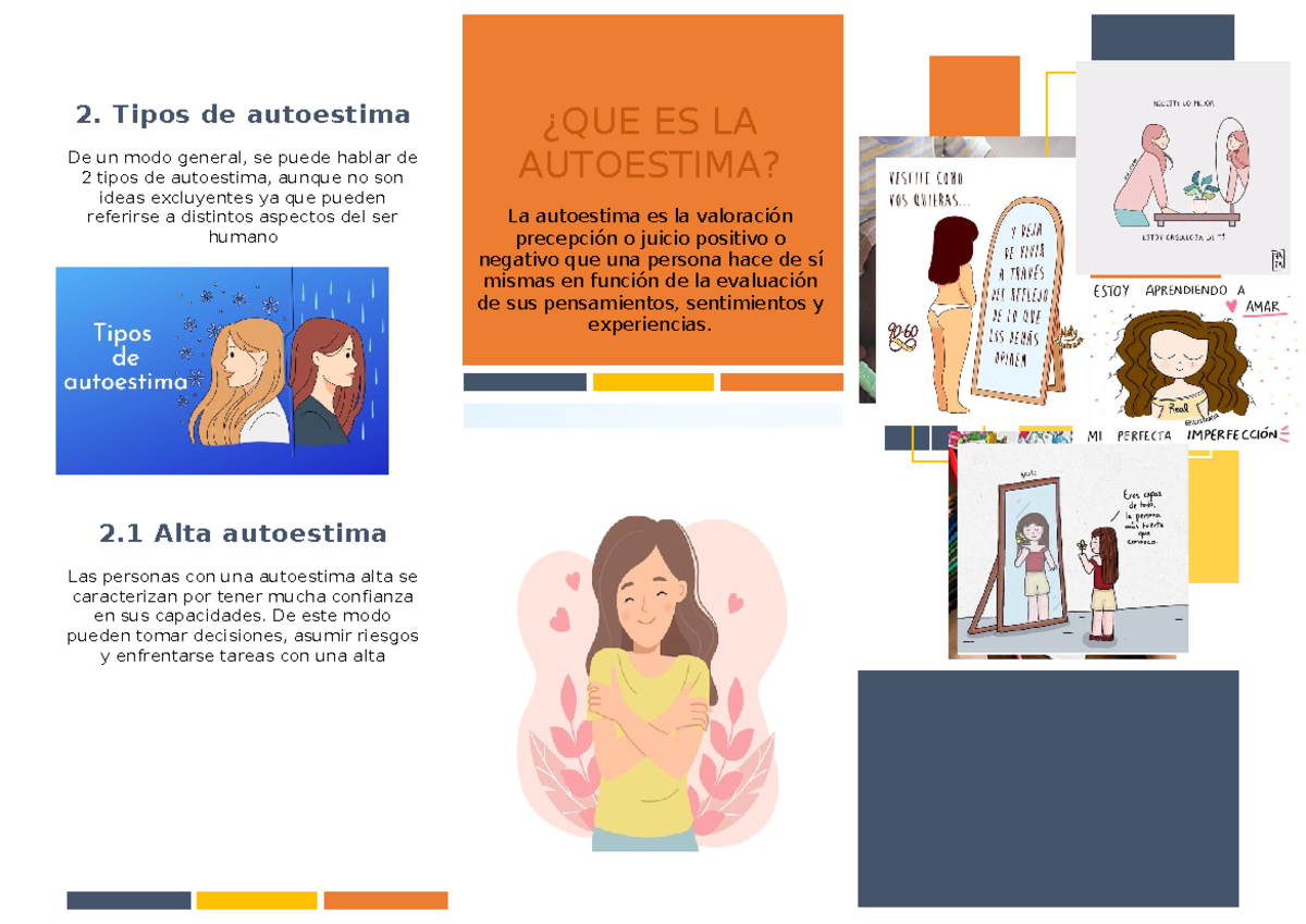 LA Autoestima - 2. Tipos de autoestima ####### De un modo general, se puede hablar de ####### 2 ...