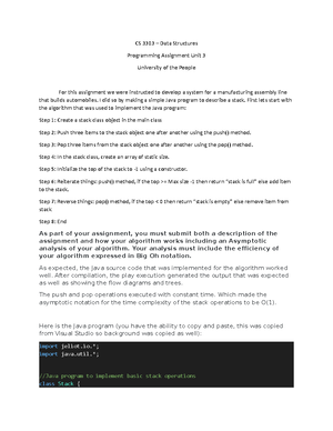 Programming Assign. Unit 2 - The Critical Path Method (CPM) serves as a crucial approach for ...