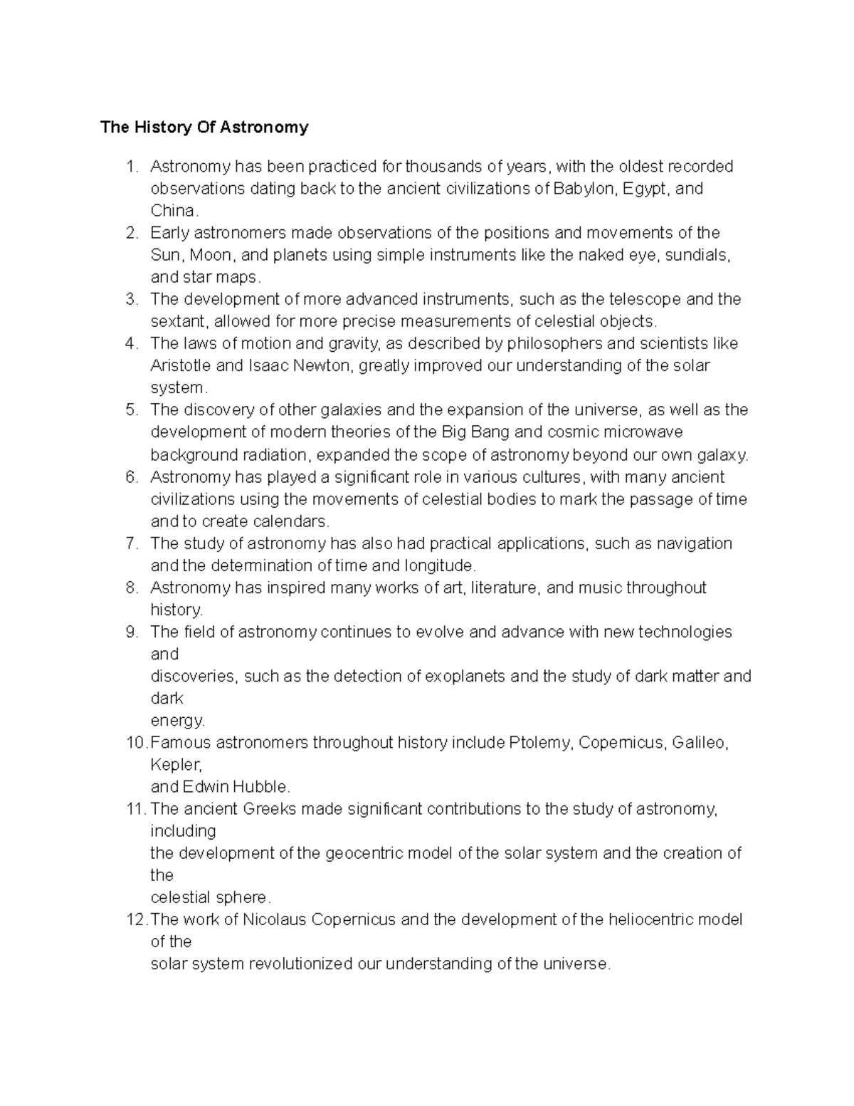 Astronomy-2 - Christopher A Taylor - The History Of Astronomy Astronomy ...