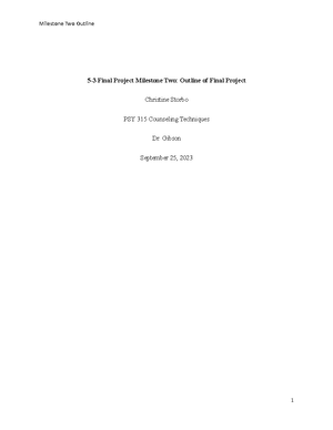 Module One Activity - Summary Wellness - Christine Storbo IDS ...