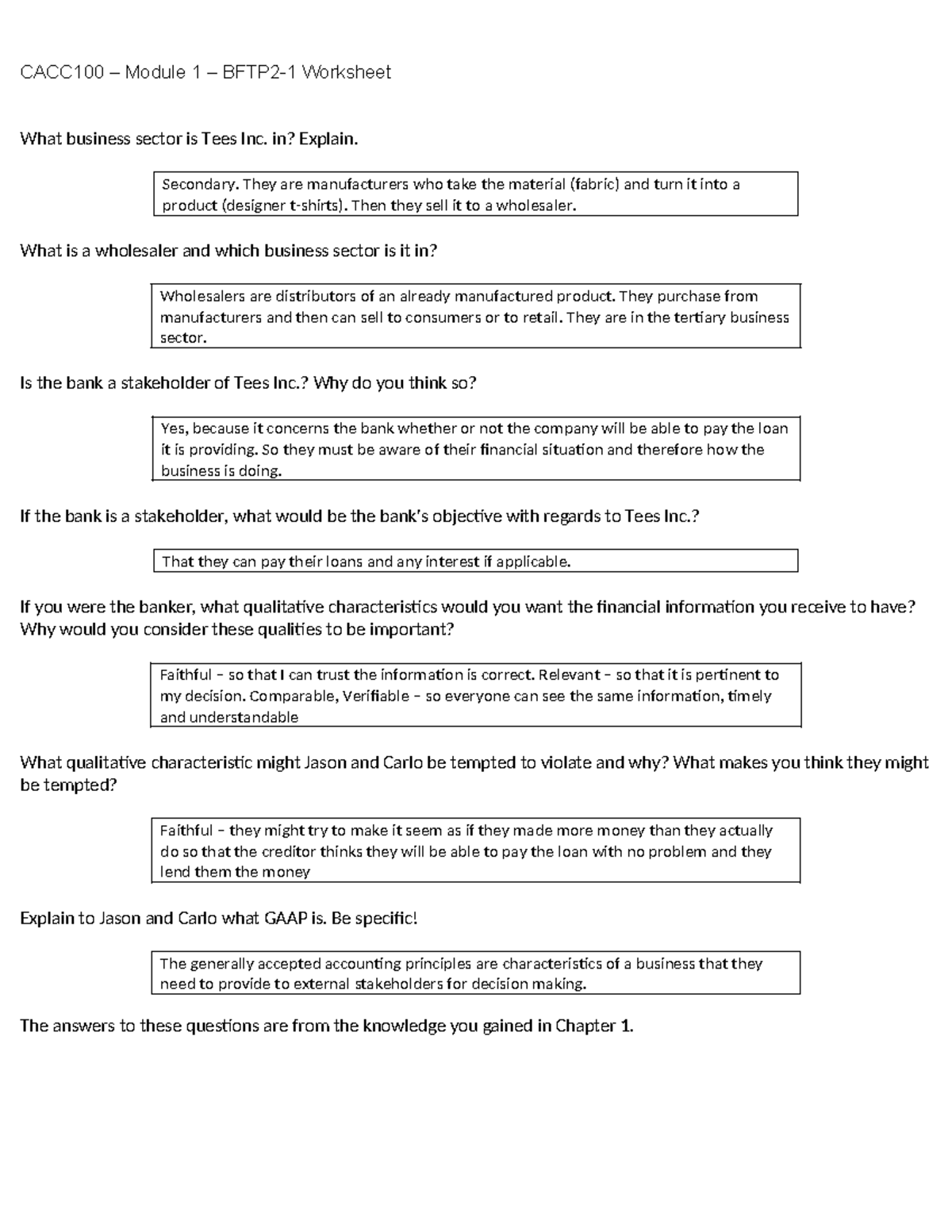 Module 2 - BFTP2 - 1 - Problems - CACC100 – Module 1 – BFTP2-1 ...