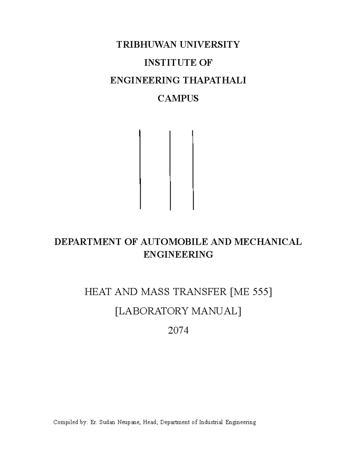 Heat Transfer lab - mechanical engineering - TU - Studocu