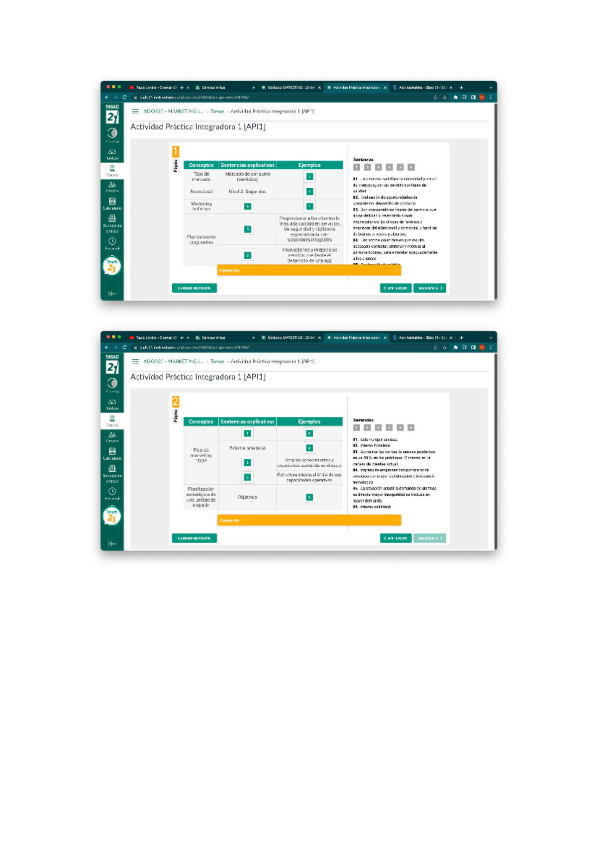 Api 1 mkt api 1 del año 2022 universidad siglo xxi - Marketing - Studocu