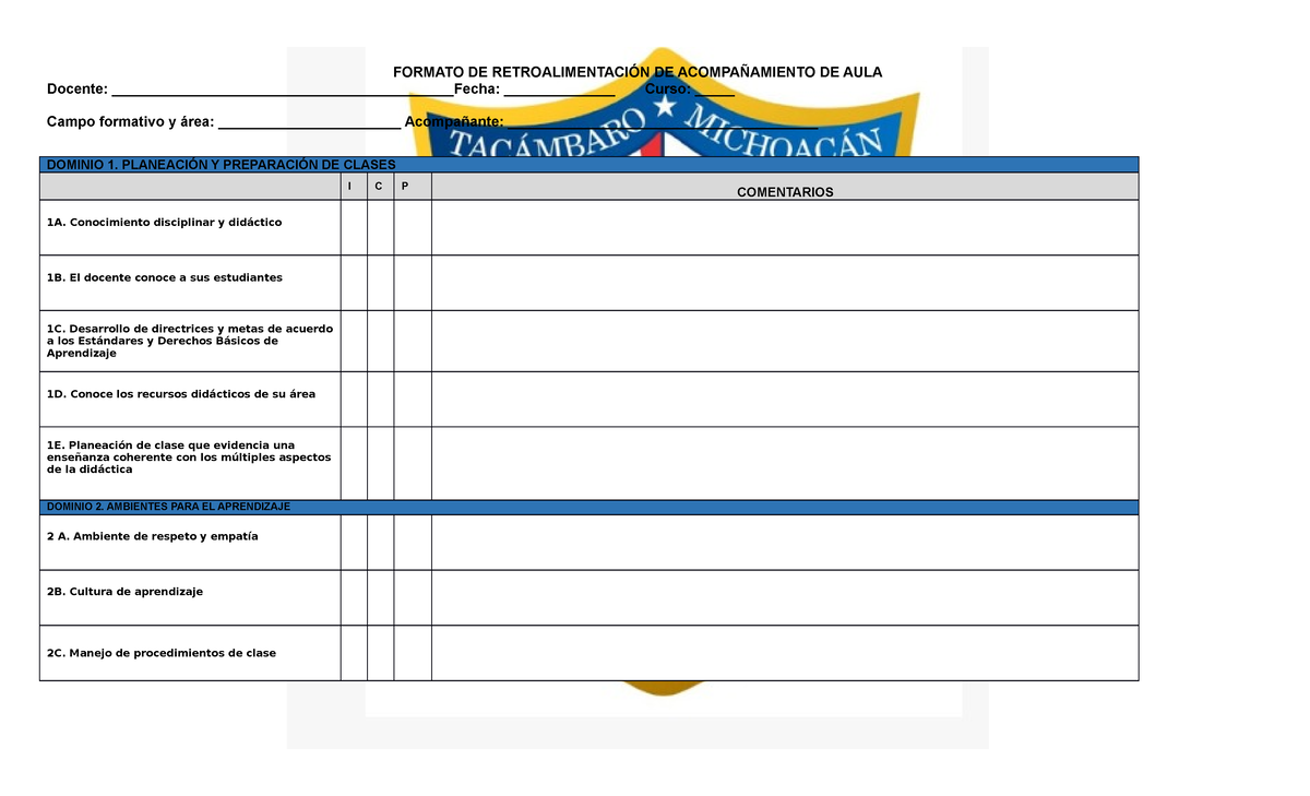 Formato-de-retroalimentacion - FORMATO DE RETROALIMENTACIÓN DE ...