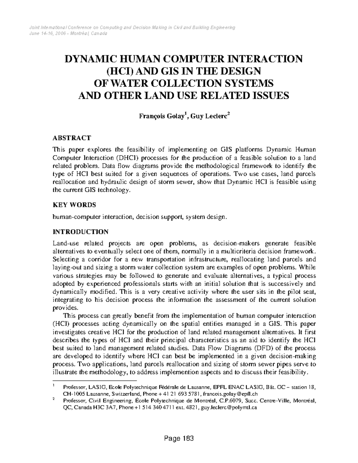 HCI and GIS case study - DYNAMIC HUMAN COMPUTER INTERACTION (HCI) AND ...