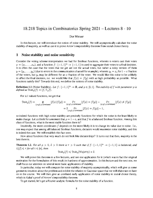 Topics in Combinatorics Lecture 6 - 18 Topics in Combinatorics Spring ...