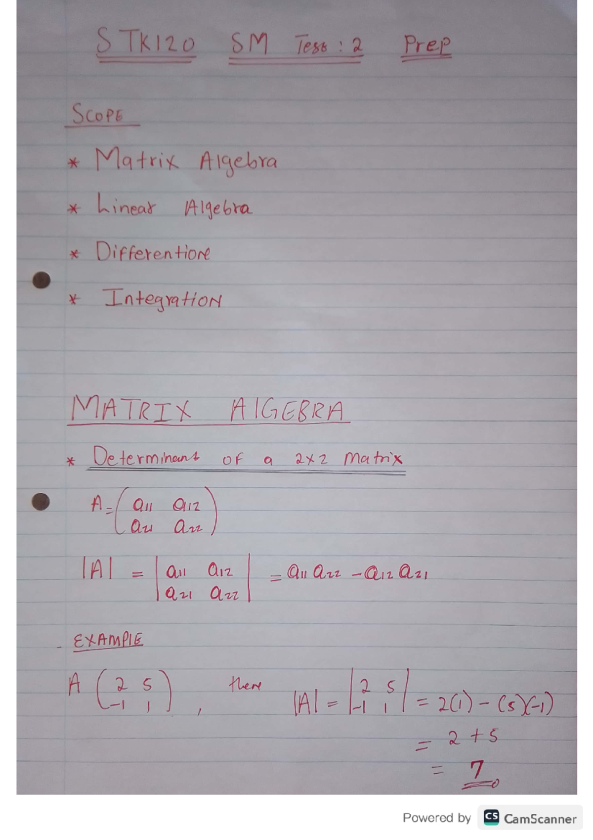 STK120 SM TEST 2 Summary Notes - STK 120 - Studocu