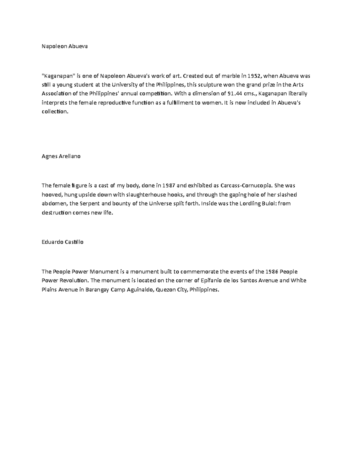 Napoleon Abueva-WPS Office - Napoleon Abueva "Kaganapan" is one of ...