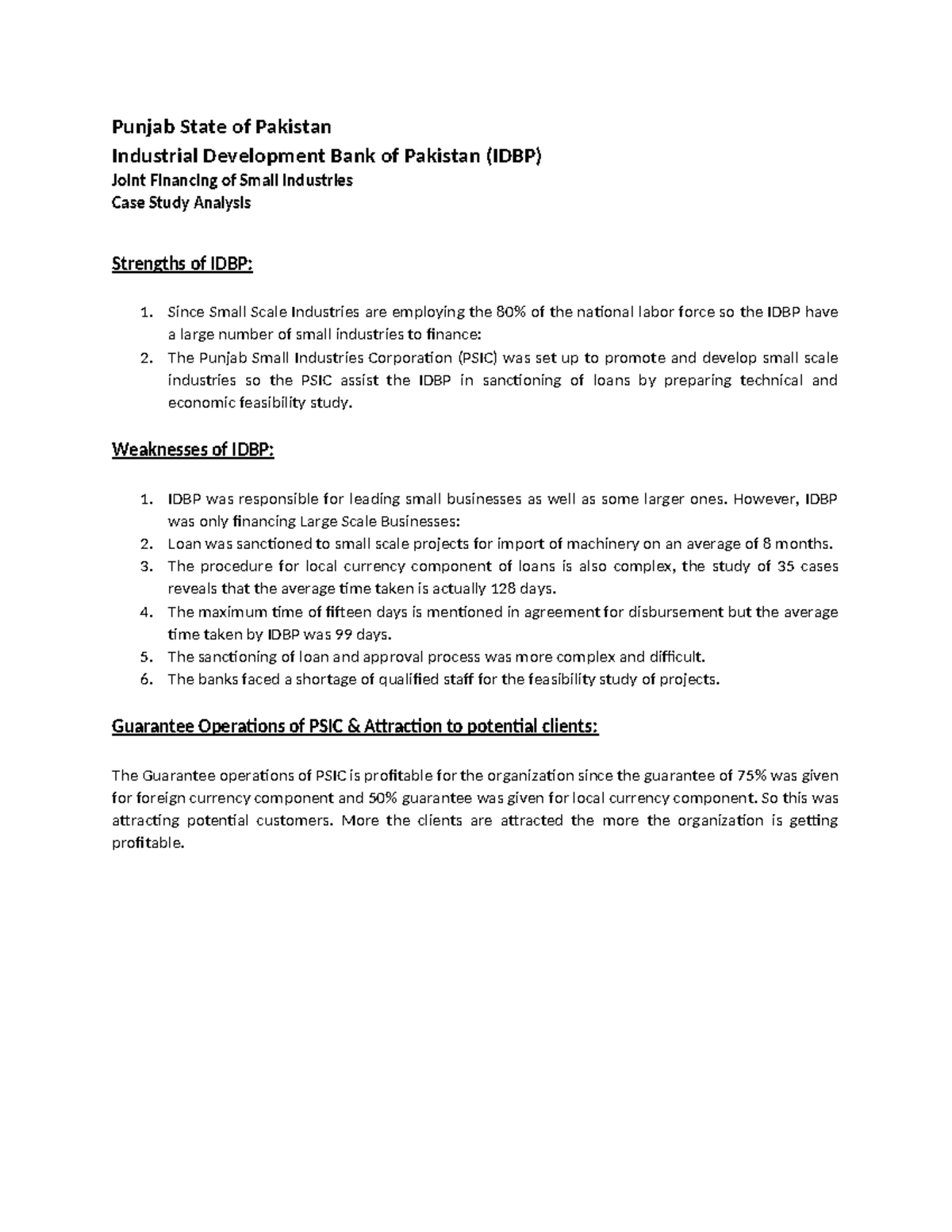 440802430 Micro Finance Case Studies - Punjab State of Pakistan ...