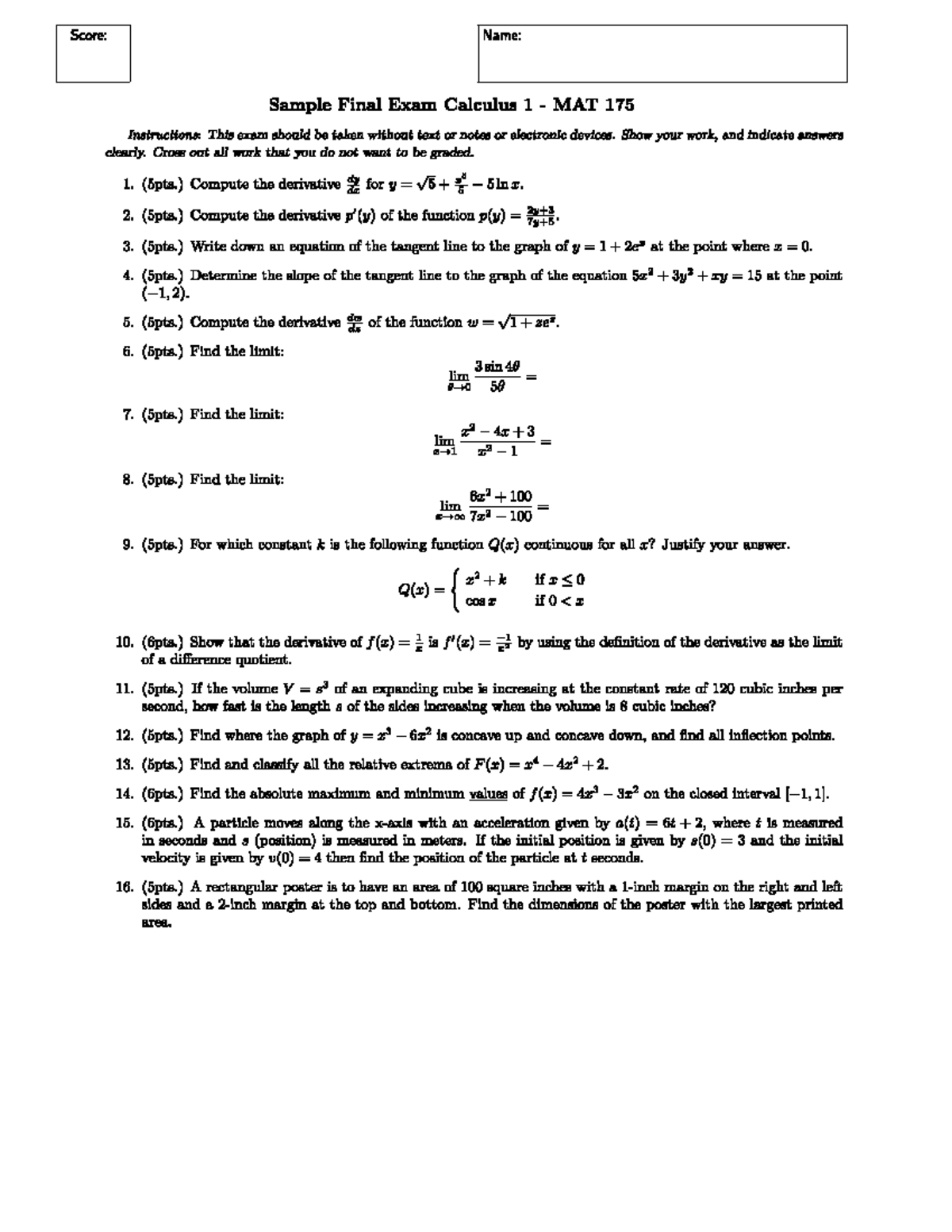 Calc2 - Calculus - Studocu