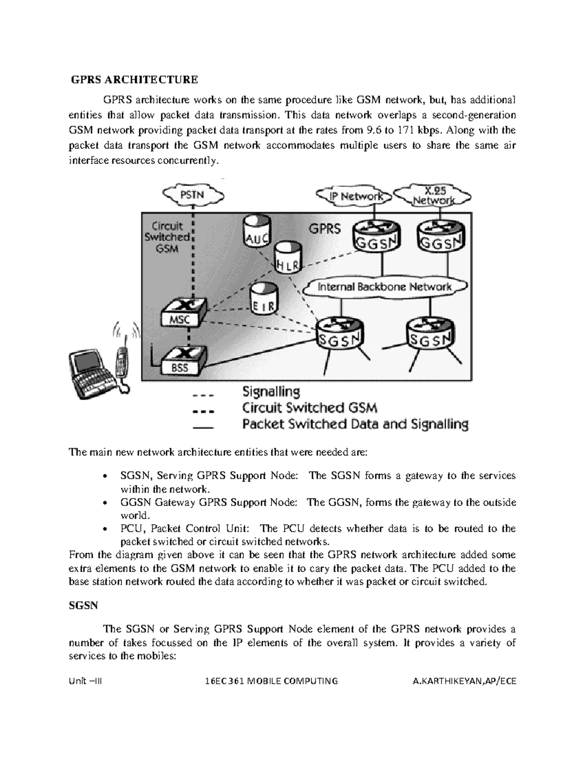 1583686287 - Noo - GPRS ARCHITECTURE GPRS architecture works on the ...
