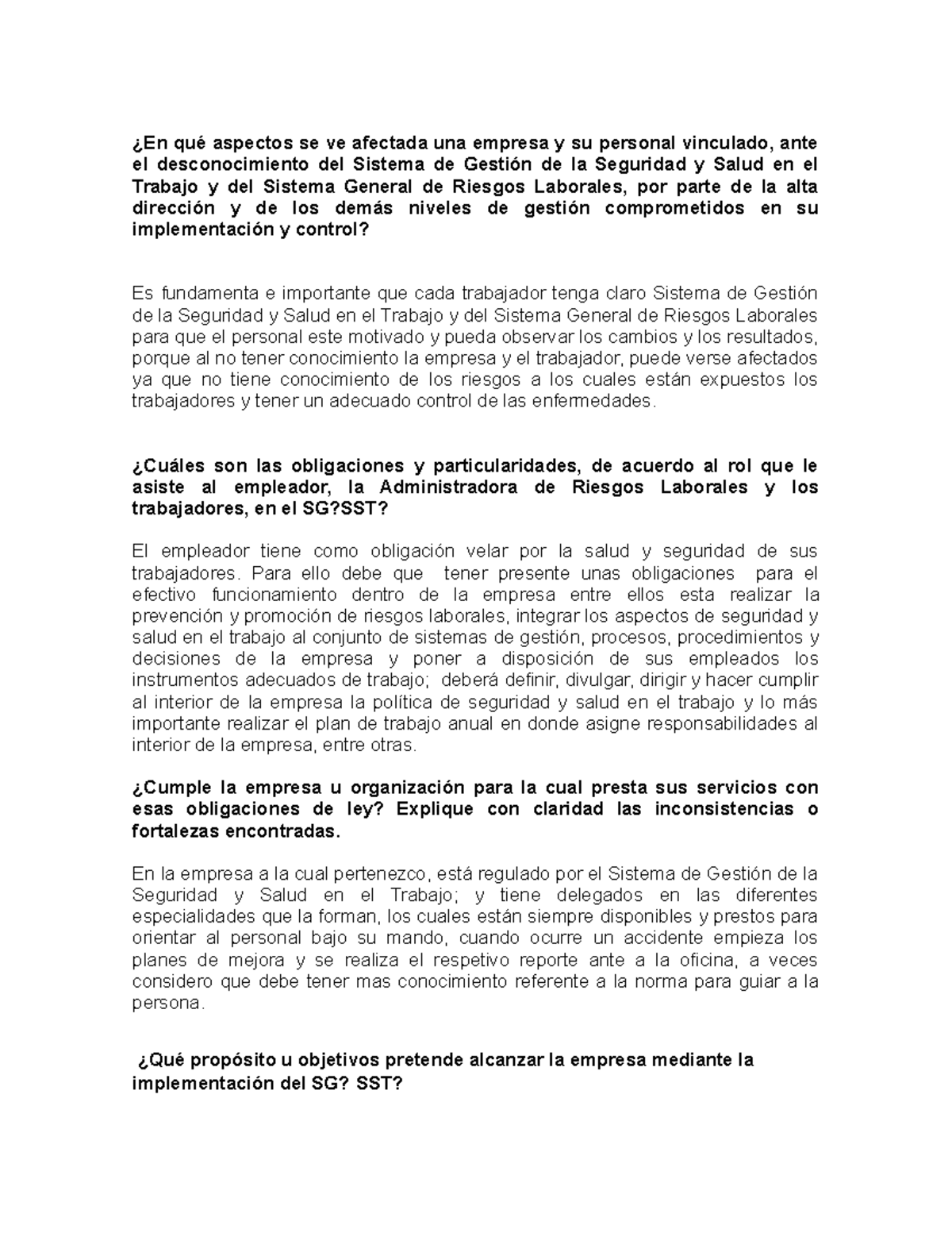 FORO 1 - EXCELENT - ¿En qué aspectos se ve afectada una empresa y su ...