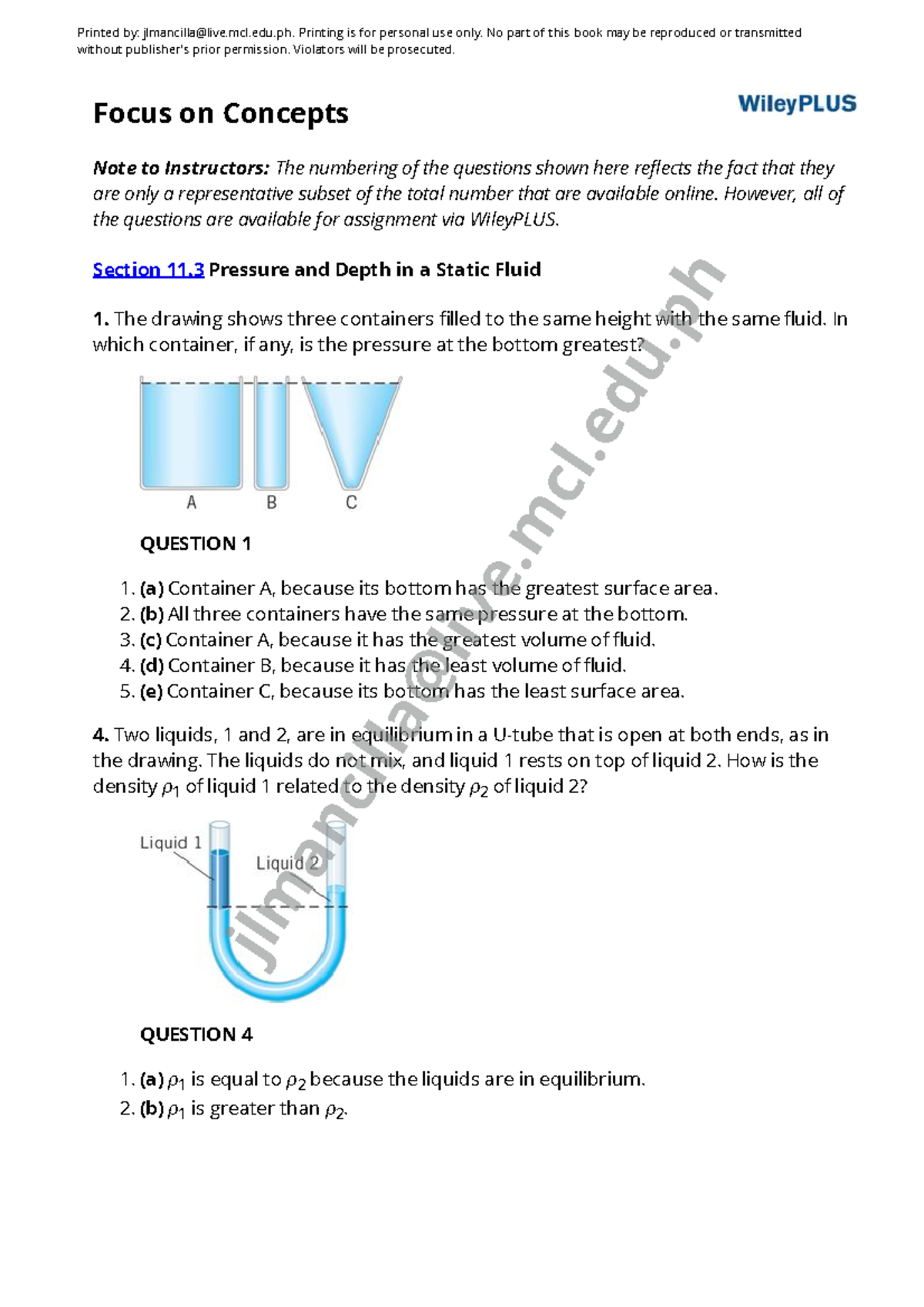 PHY031-SW12 - Physics for Engineers Practice Exercise - without ...