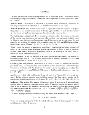 PIE - Notes on Inclusion-Exclusion - The Principle of Inclusion and ...