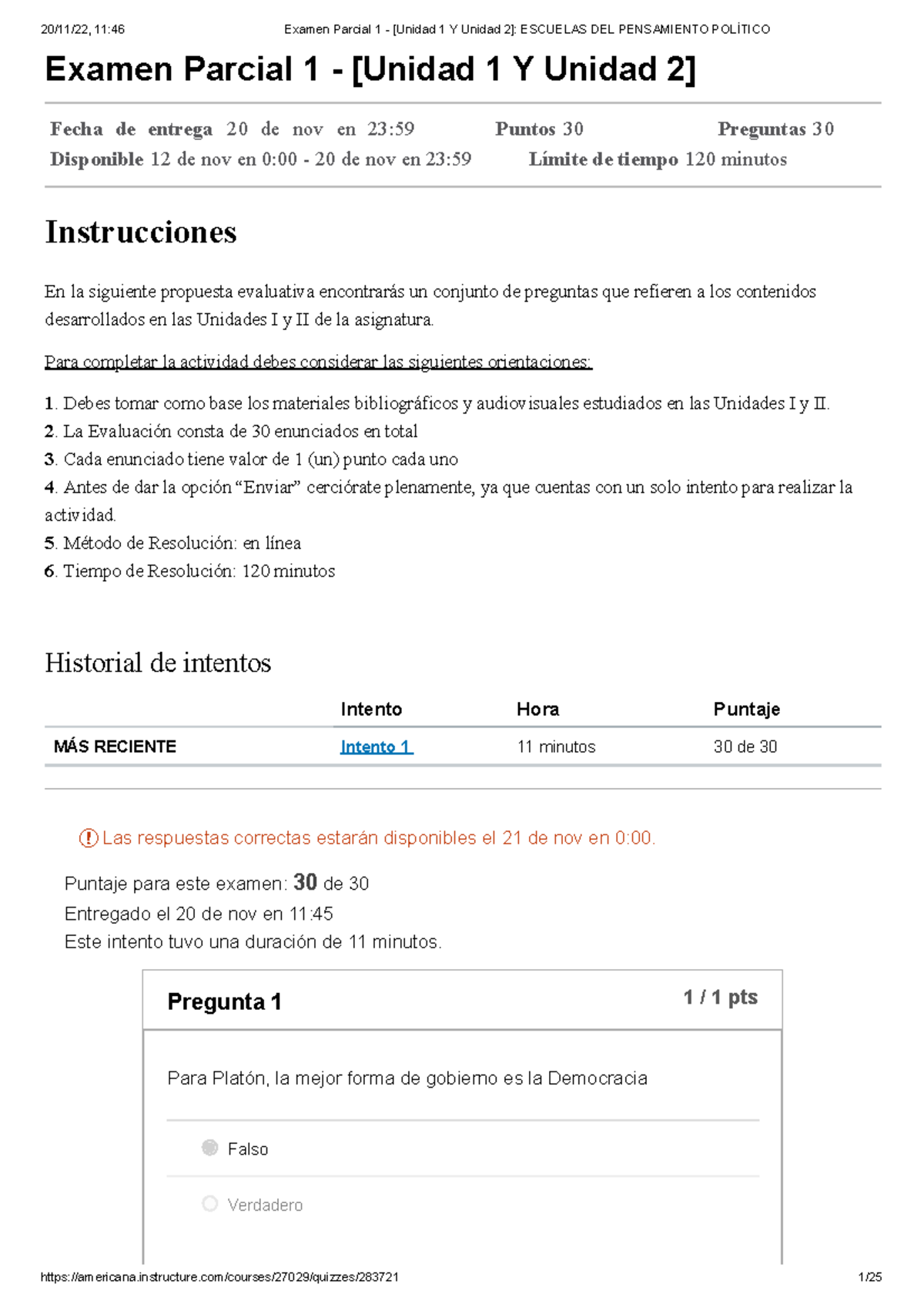 Examen Parcial 1 - [Unidad 1 Y Unidad 2] Escuelas DEL Pensamiento ...