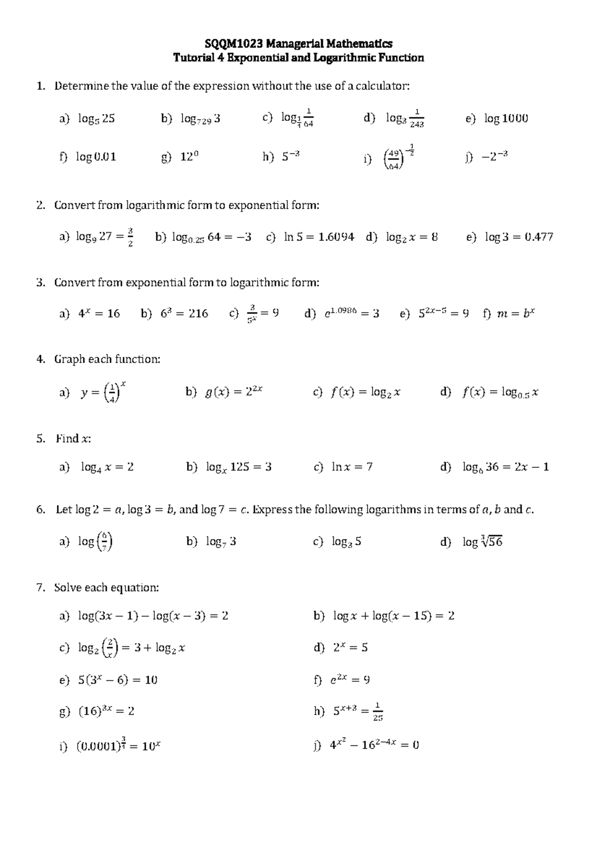 Tutorial 4 math - Financial Accounting - UUM - Studocu