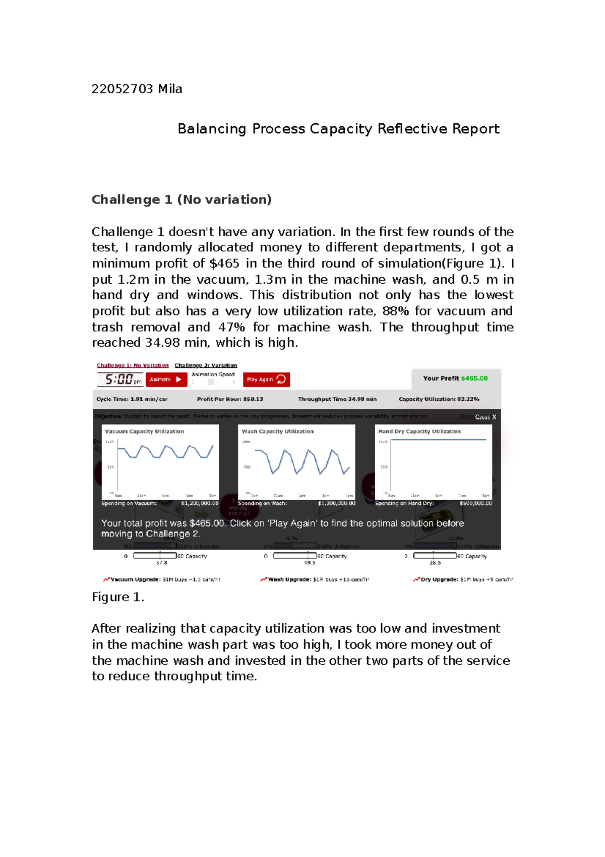 7011 reflective report - 22052703 Mila Balancing Process Capacity Reflective Report Challenge 1 ...