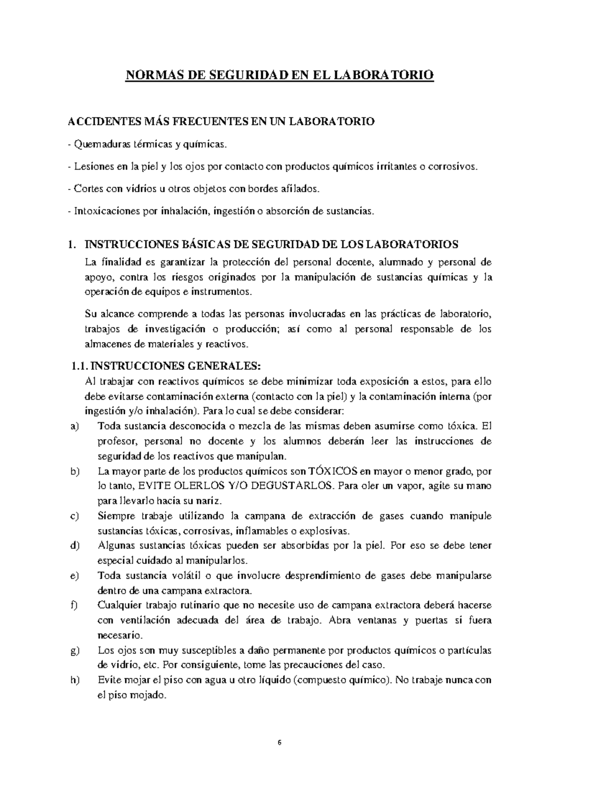 Guía de Lab. de Q.O.II-2022-I (EC-GT) - NORMAS DE SEGURIDAD EN EL ...