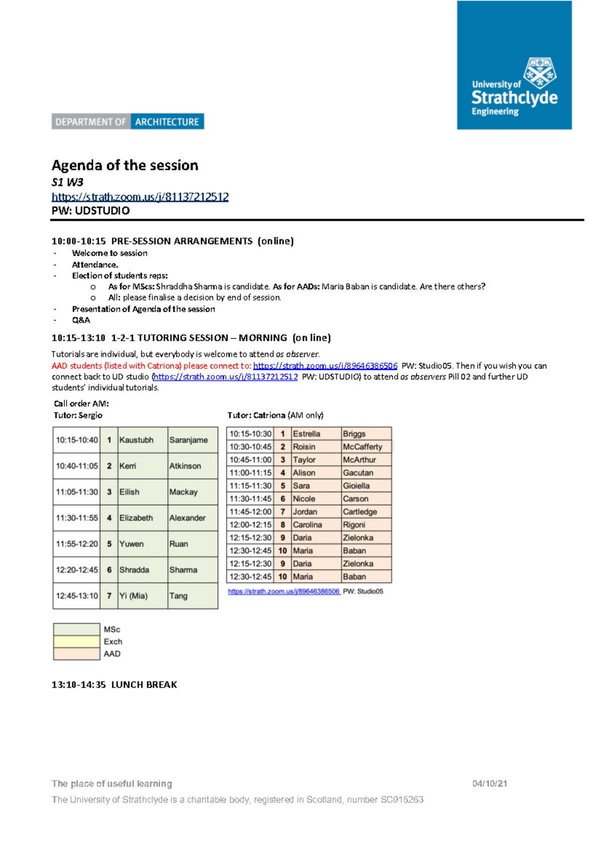 Week 3 - All Day Analysis Tutorials - AB931 - Strath - Studocu