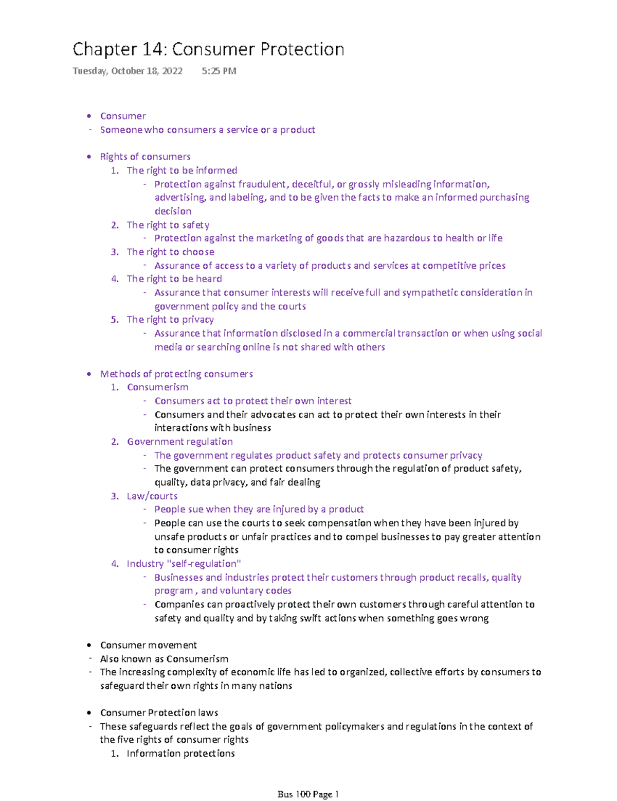 Consumer Protection - Consumer Someone who consumers a service or a ...