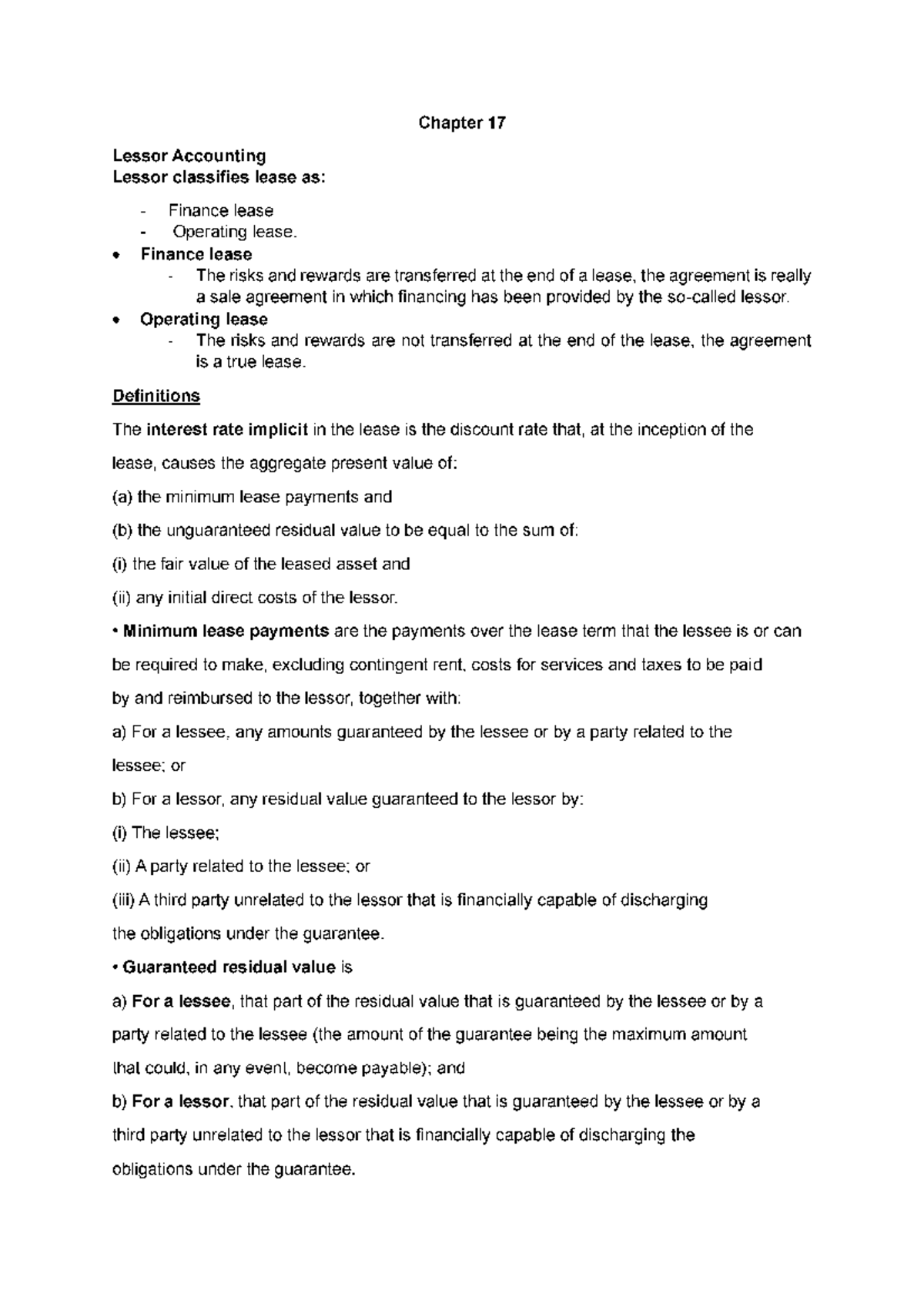 IFRS 16 Notes - Summary Gripping GAAP - FNLA300 - Studocu