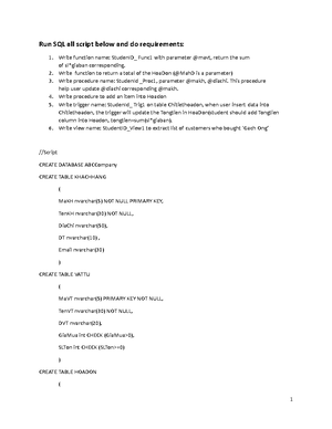 Lab1 - học kì 3 - Giving a database schema: Sailors(sid: integer, sname: string, rating: integer ...