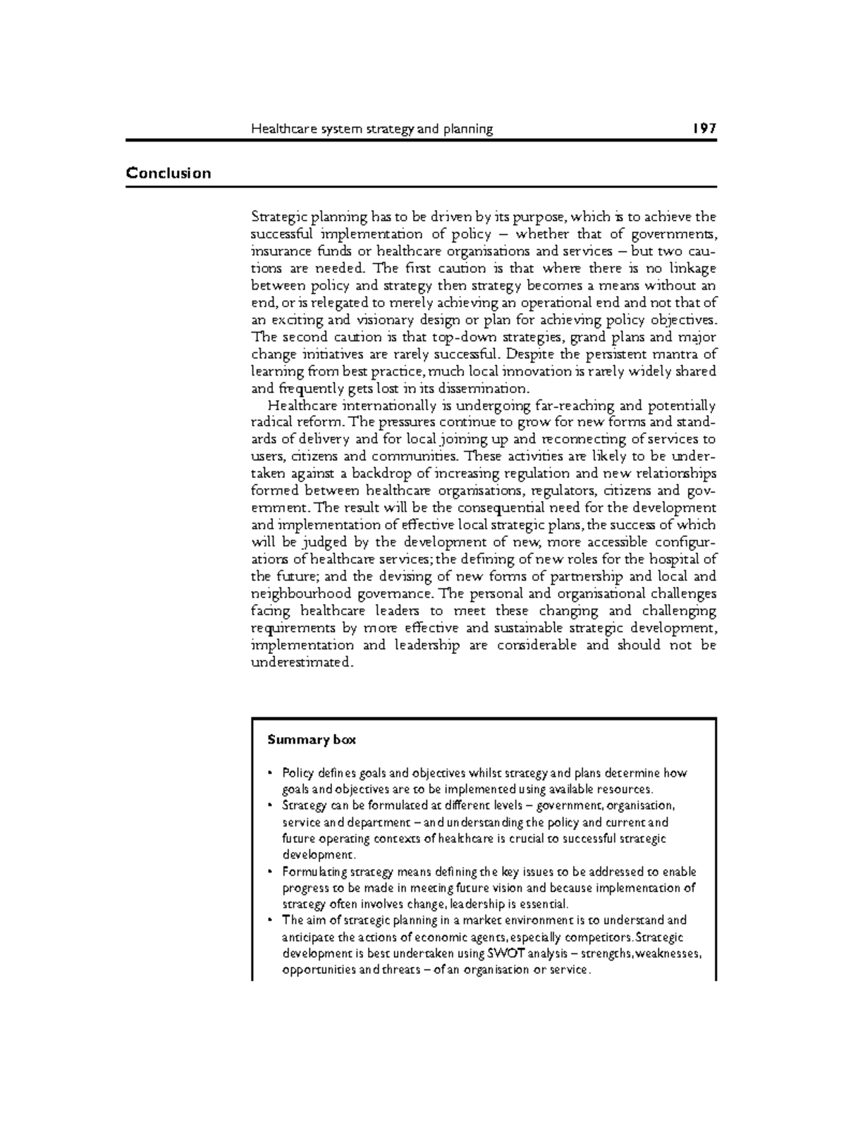 18 - Tugas - Conclusion Strategic planning has to be driven by its ...