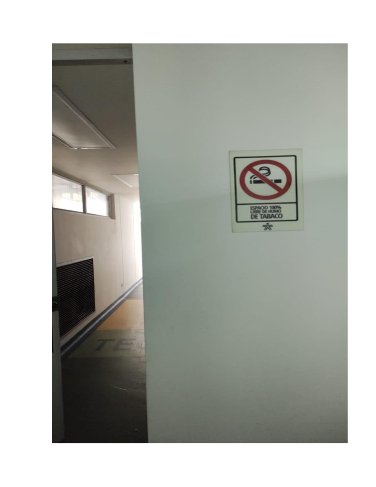 Señalización prohibido fumar - Auditoria Interna - ESPACIO 100% LIBRE ...