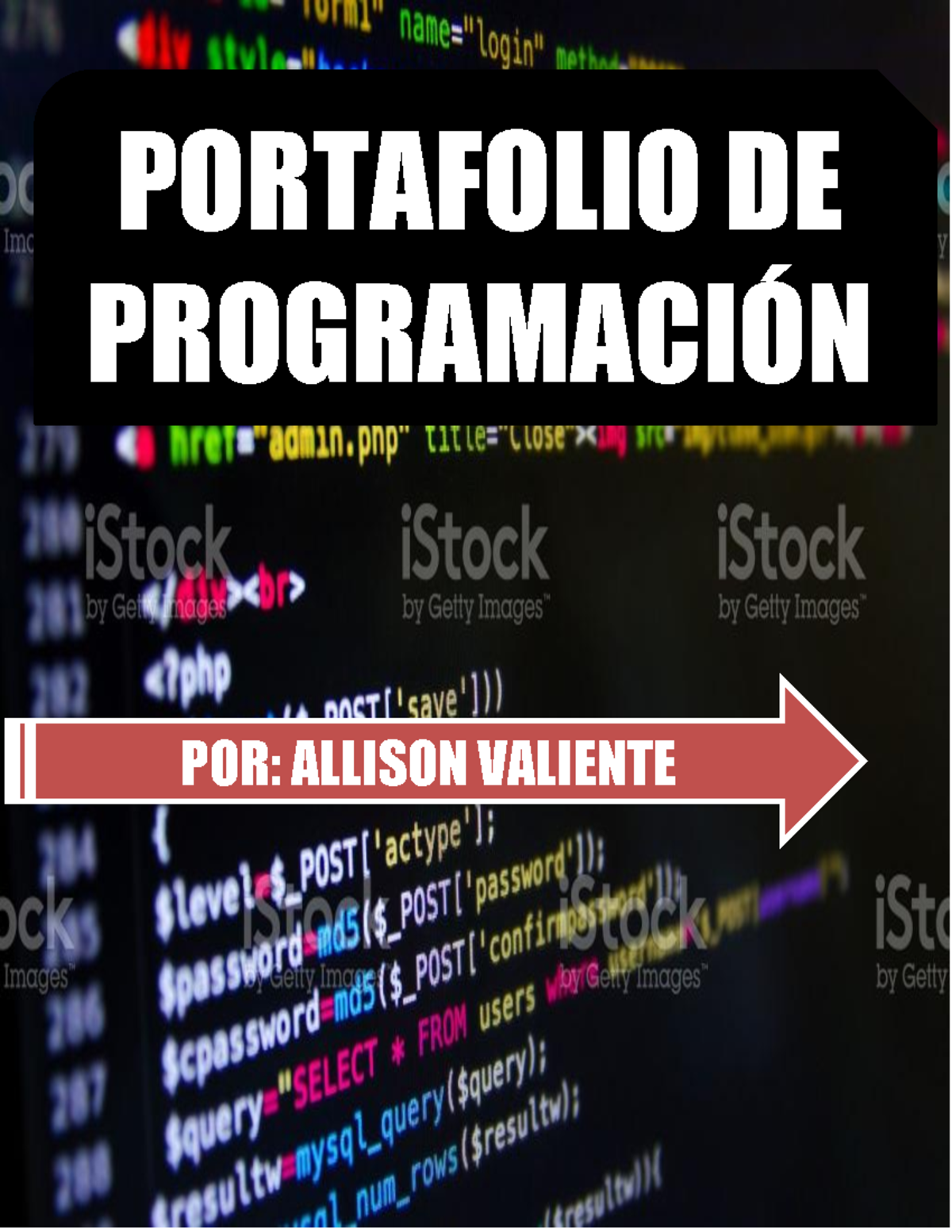 Portafolio DE Programación 1 - RESUMEN DE CODIGOS - POR: ALLISON VALIENTE PORTAFOLIO DE ...