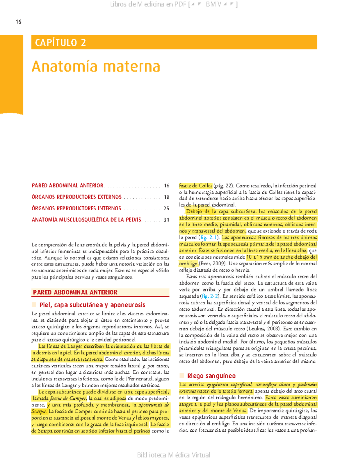 Anatomia materna - 16 CAPÍTULO 2 Anatomía materna La comprensión de la ...