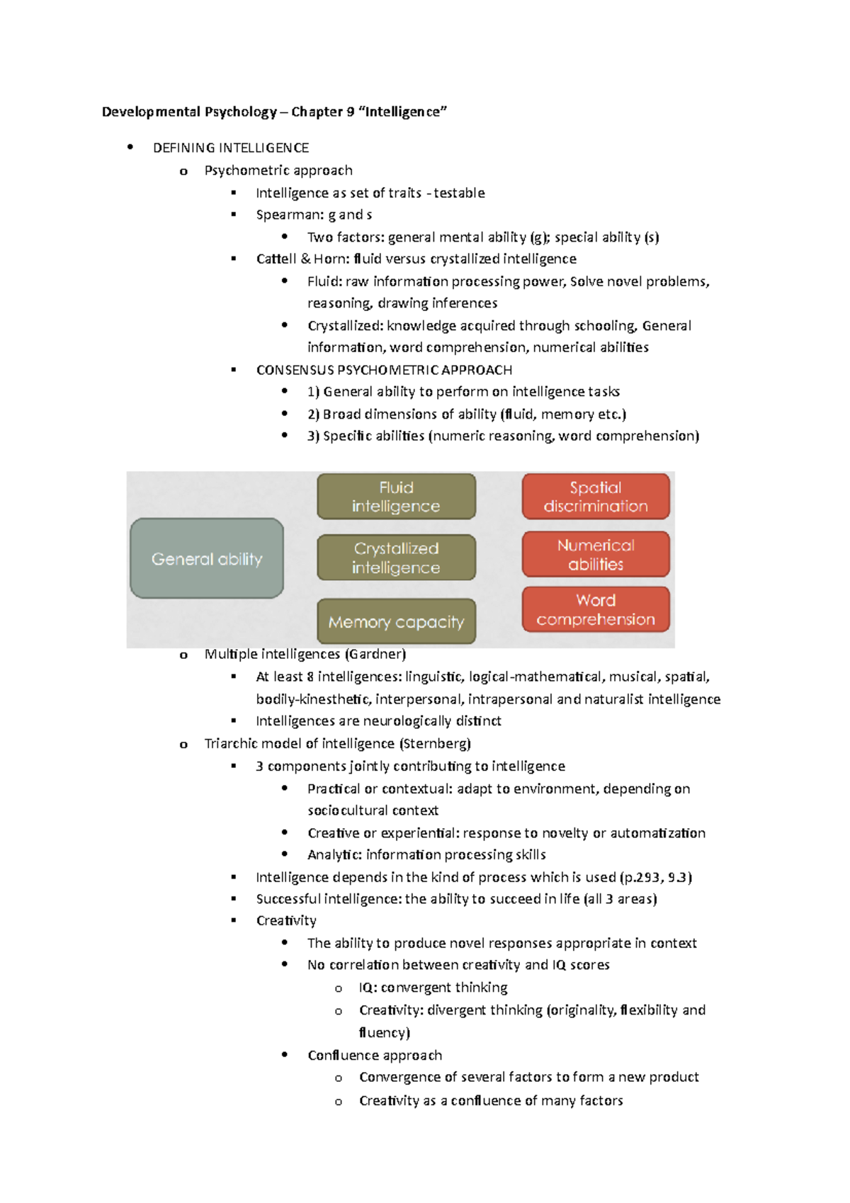 Chapter 9 - Intelligence - Developmental Psychology – Chapter 9 ...
