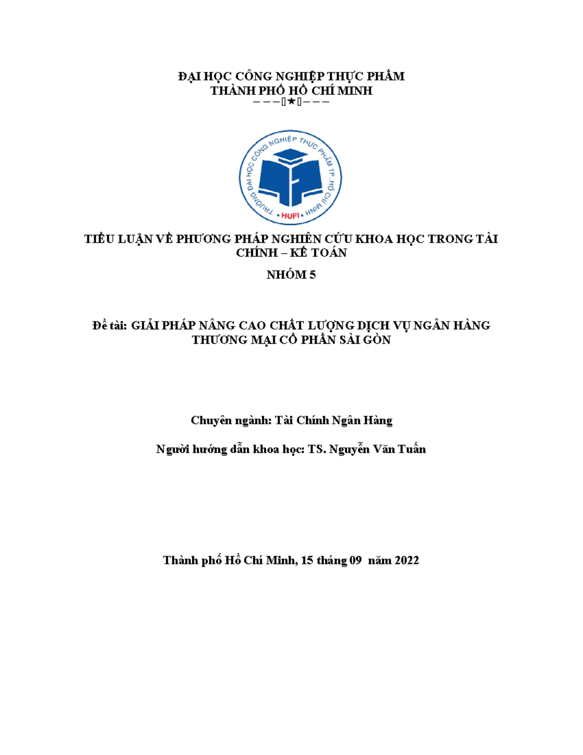 Nghiên cứu về scb - ĐẠI HỌC CÔNG NGHIỆP THỰC PHẨM THÀNH PHỐ HỒ CHÍ MINH TIỂU LUẬN VỀ - Studocu