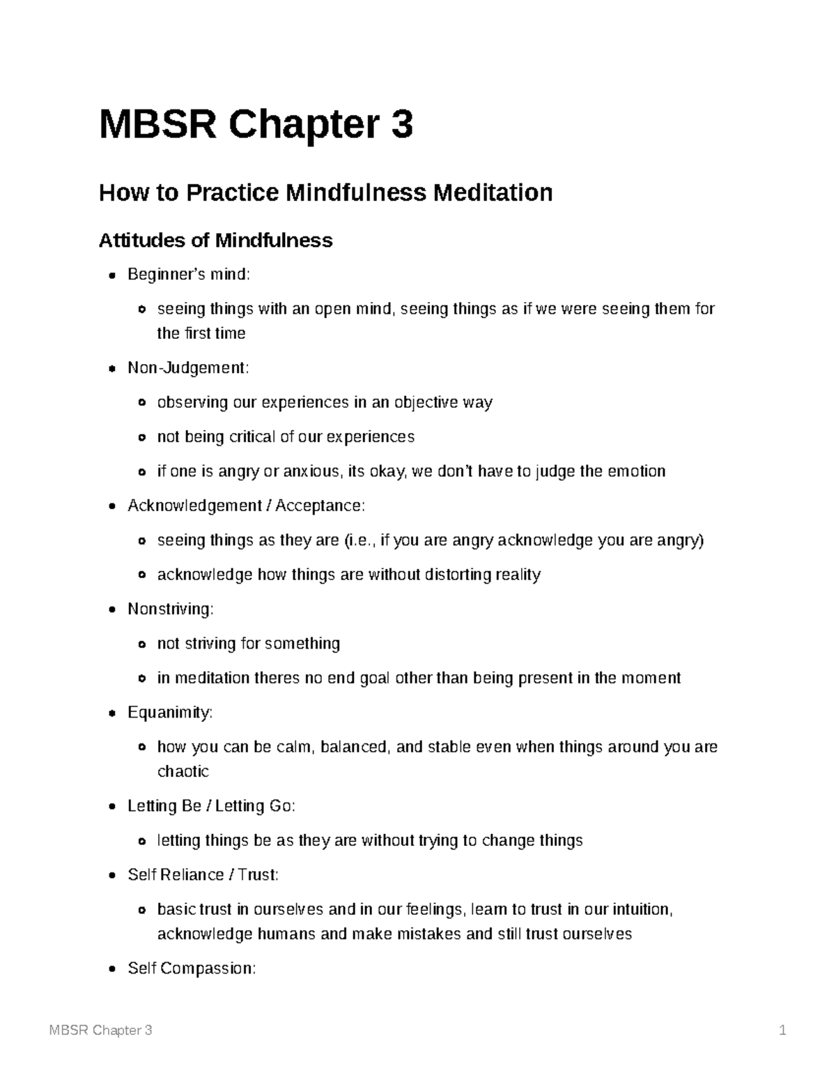 MBSR Chapter 3 - Dr. Erica Yuen - MBSR Chapter 3 1 MBSR Chapter 3 How ...