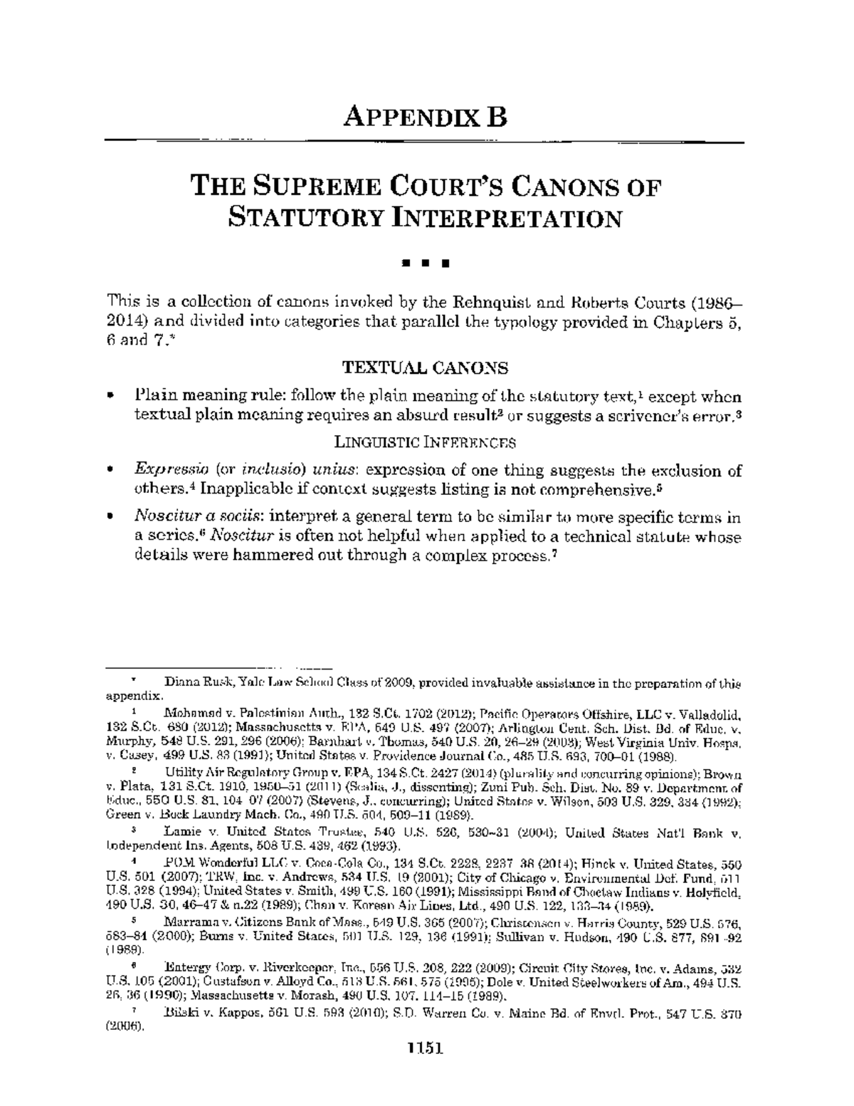 Statutory Canons - Summary Law & Regulation - MACC 672 - Studocu