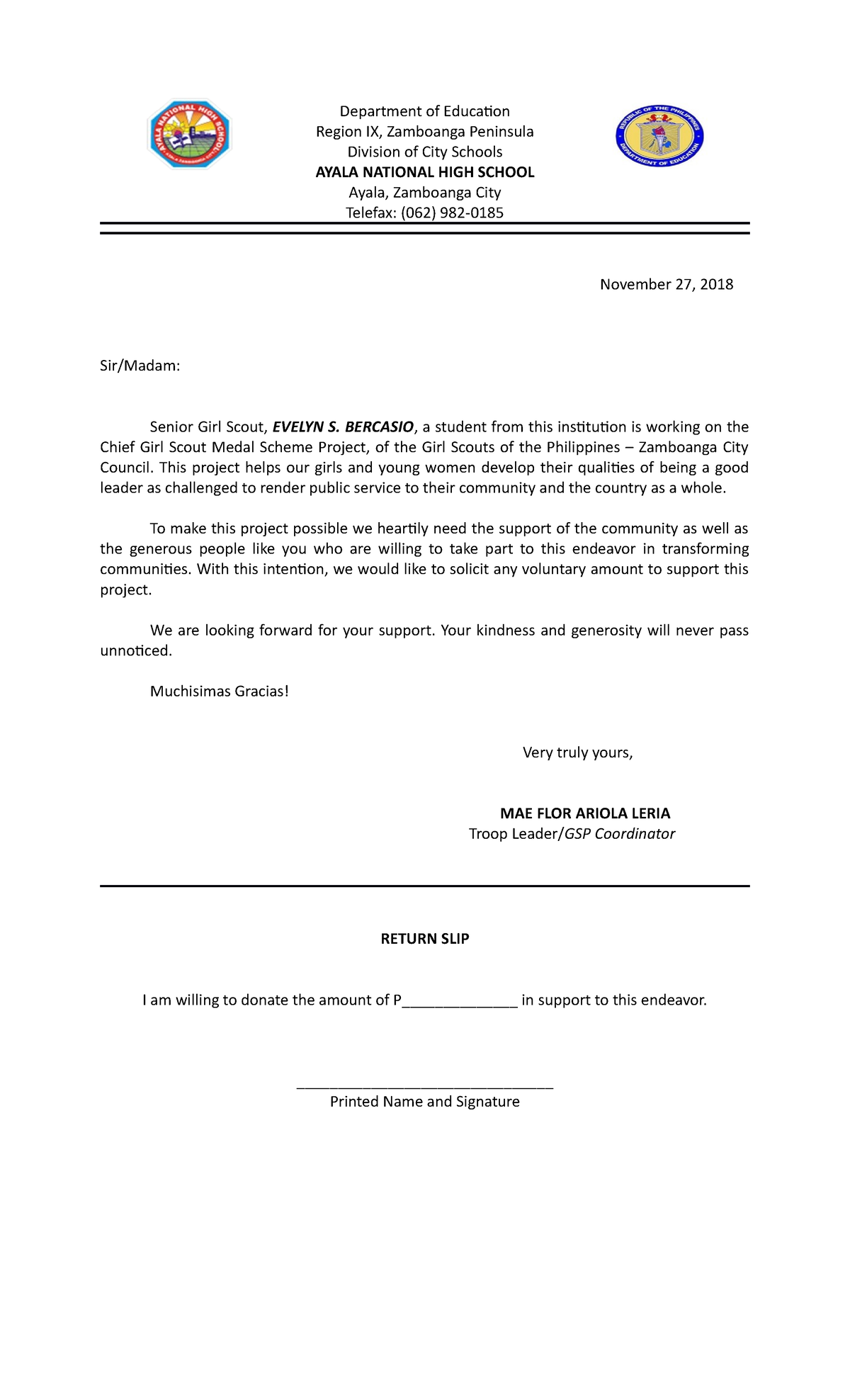 GSP-solicitation - None - Department of Education Region IX, Zamboanga ...