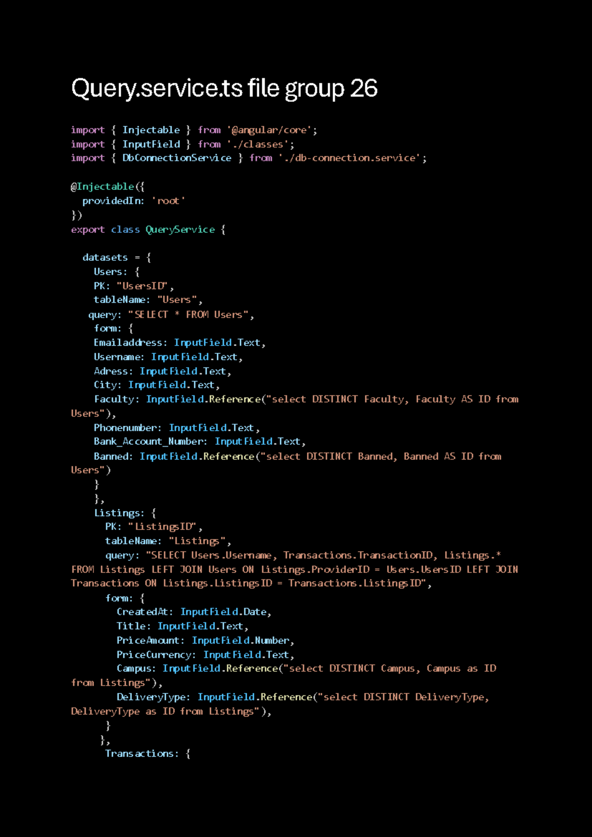 Query.service.ts Visual Studio Code - Query.service file group 26 ...