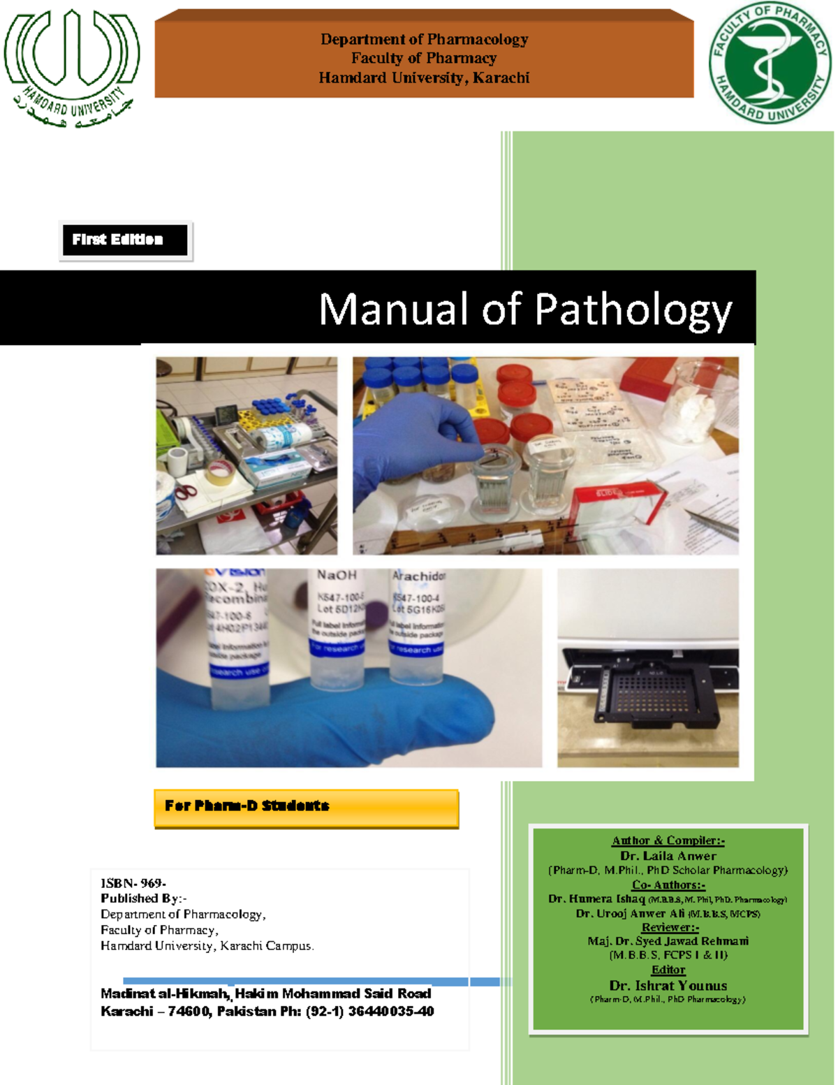 Manual of pathology Reviewed - MANUAL OF PATHOLOGY 0 YEAR 2020 Manual ...