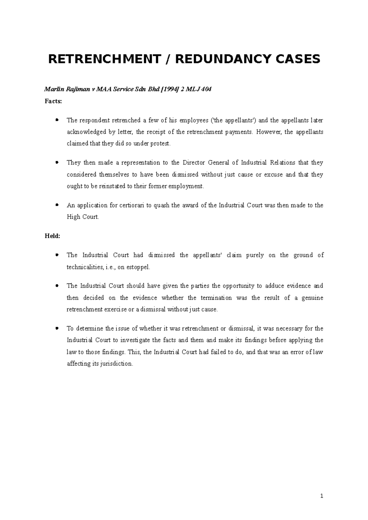 Chapter 6 - Please use at your own risk. Thank you. - RETRENCHMENT ...