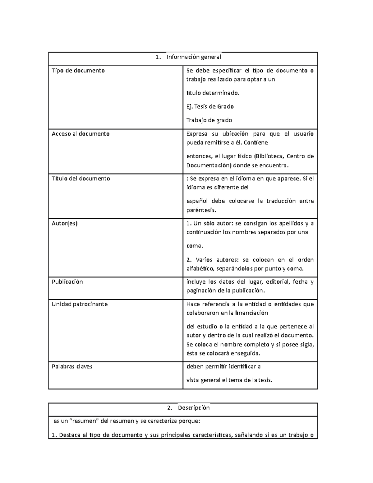 Plantilla RAE - Información general Tipo de documento Se debe ...