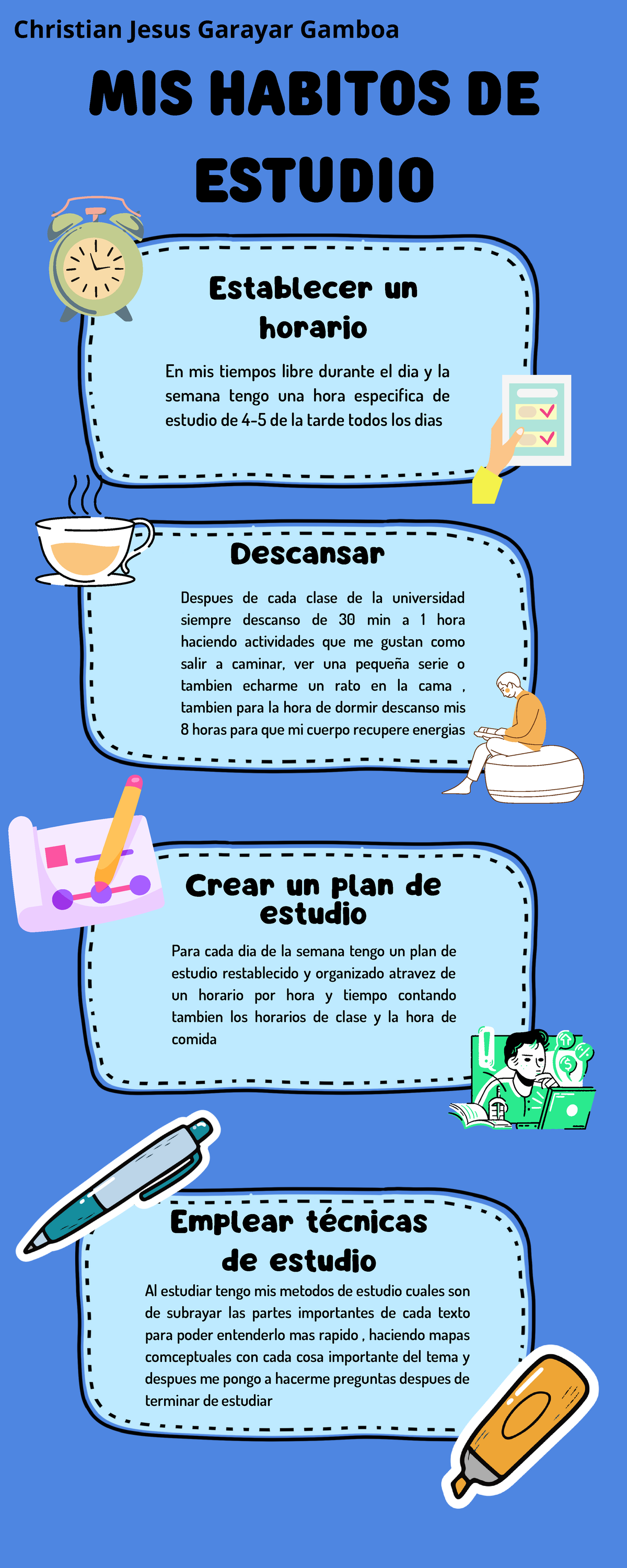 Habitos de estudio - Apuntes personales - MIS HABITOS DE ESTUDIO ...