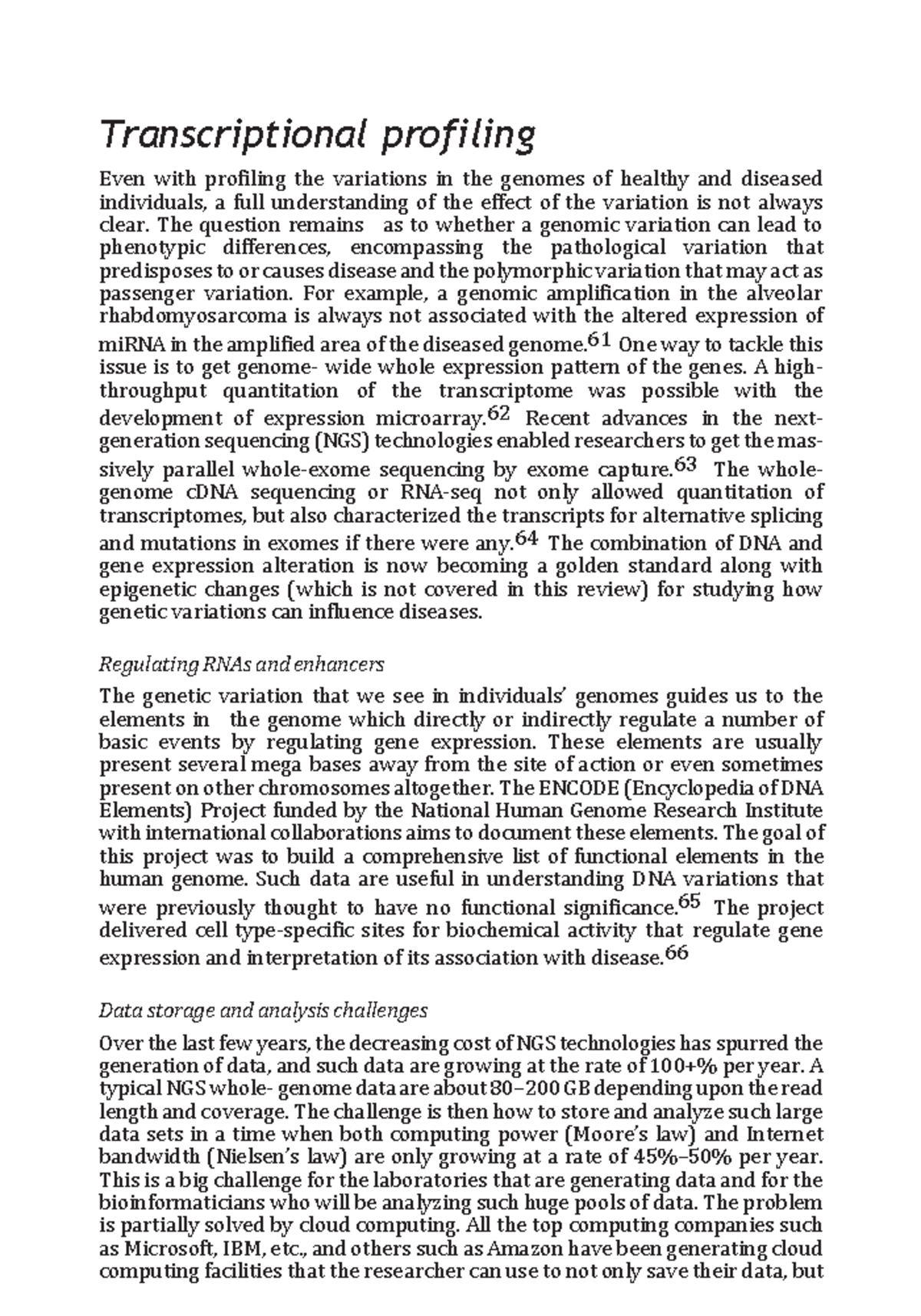 Transcriptional profiling - The question remains as to whether a ...