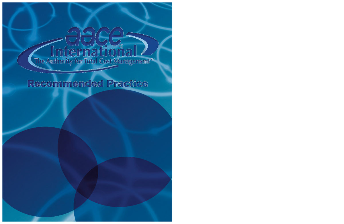 AACE 59R-10 - Development of factored cost estimate - EPC Process ...