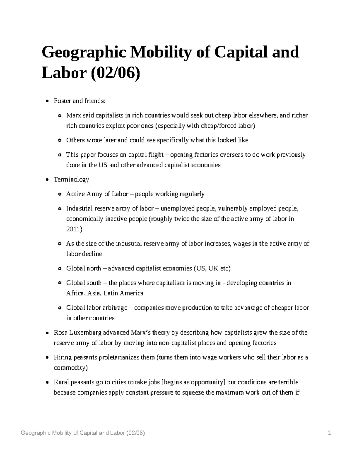 Geographic Mobility of Capital and Labor - China is now losing jobs to ...