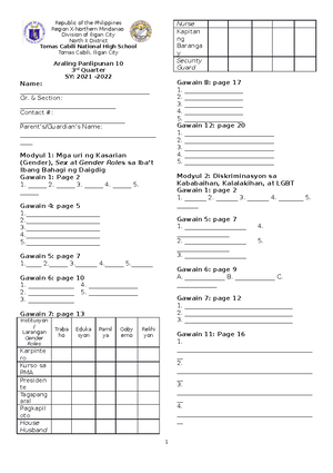 Filipino 5 Q2 Module 3 Pagbibigay ng Paksa, Layunin v3 - Filipino ...