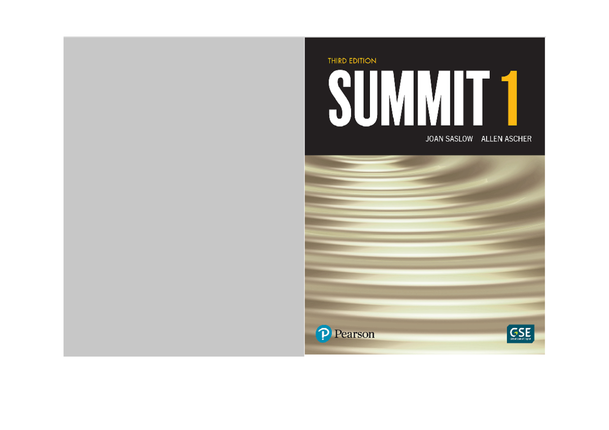 Summit 1 Unit 1 lesson 1, 2 and 3 - ####### Cover To access the Summit ...