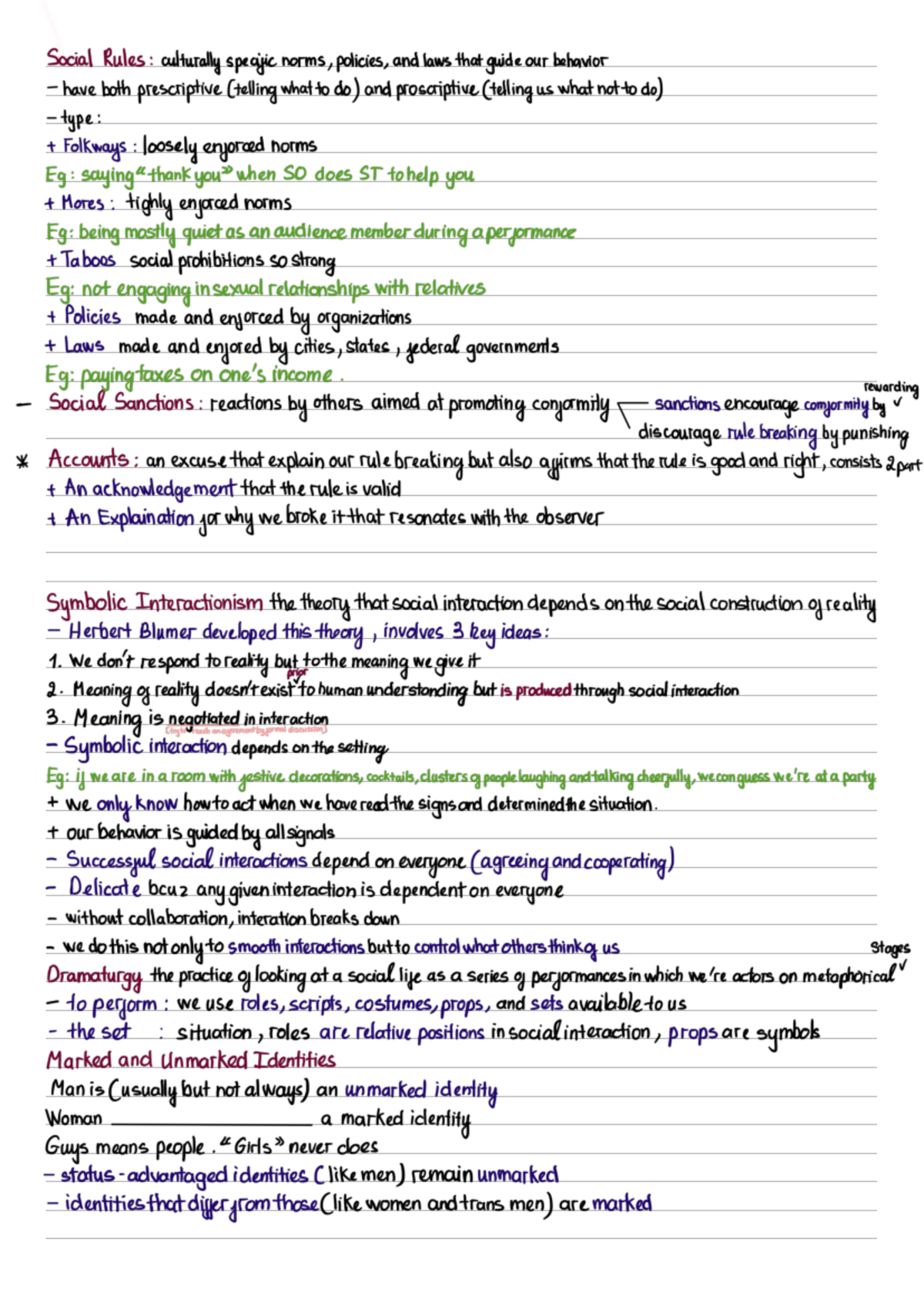 Review Chapter 4 - key concepts - Social Rules : culturally speqyic ...