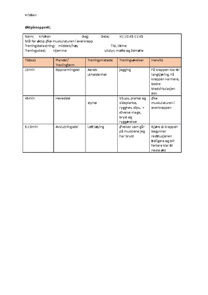 Egentrening fotball - Jeg tar utgangspunkt i posisjonen (venstre) back ...