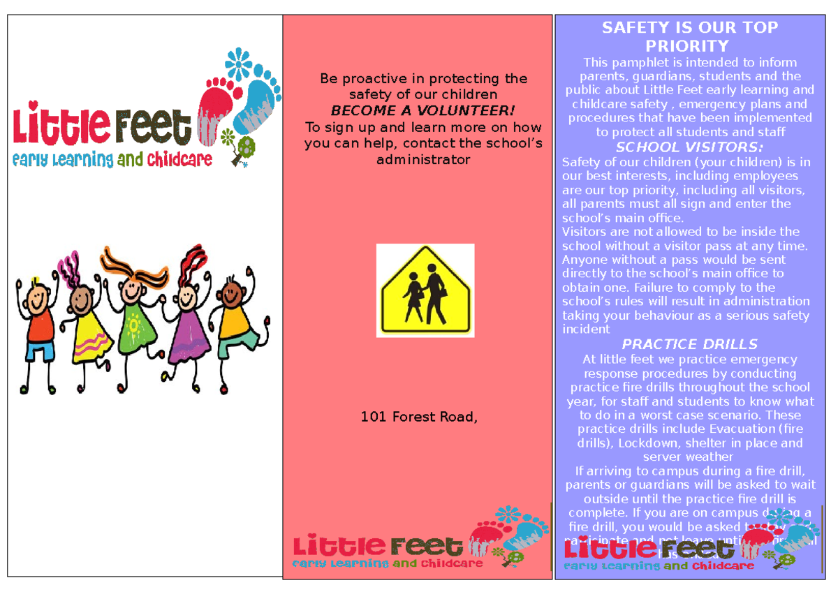 Pamphlet - SAFETY IS OUR TOP PRIORITY This pamphlet is intended to ...